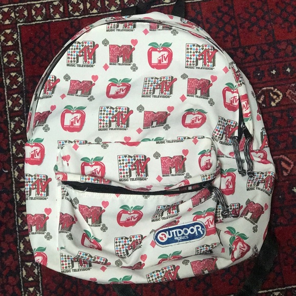 Bags | Vintage Limited Edition Mtv Backpack I Want My Mtv | Poshmark